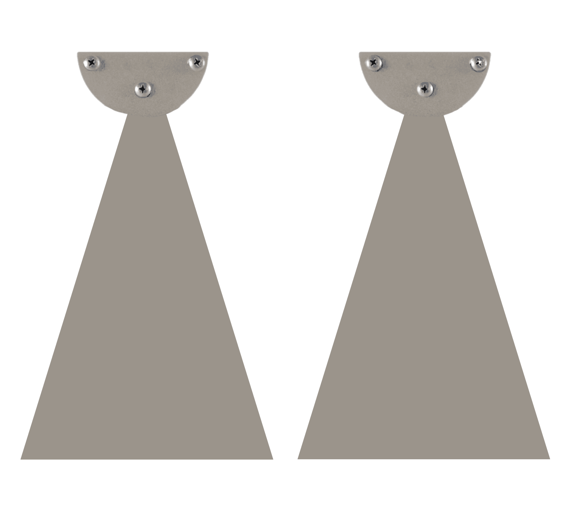 Infratech Heater Extended 12" Pair of Brackets for W/WD Series - Beige ...