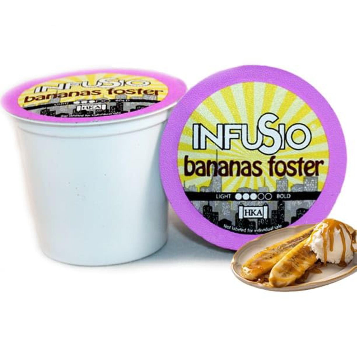 InfuSio Bananas Foster K Cups 96 Count Flavored Coffee Pods - Walmart.com