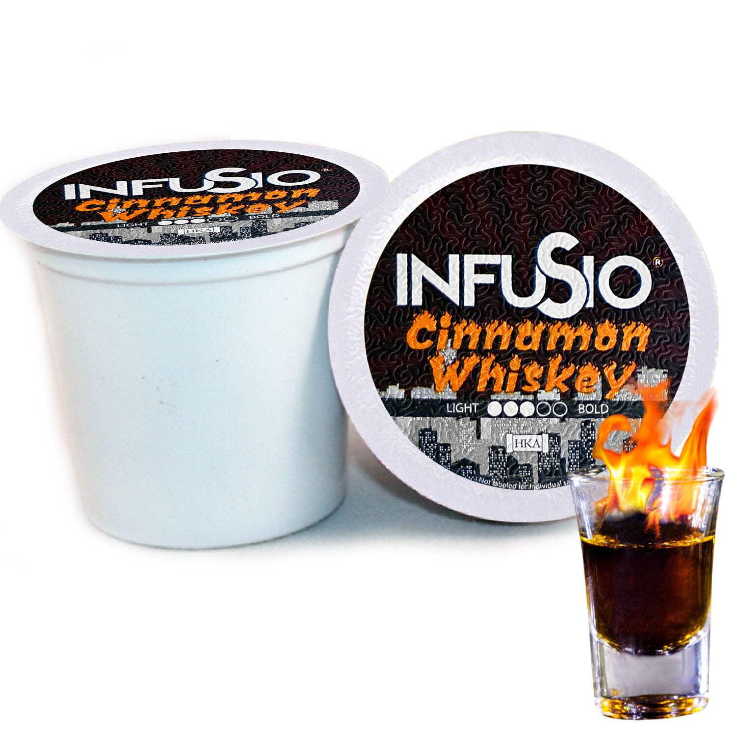 InfuSio Cinnamon Whiskey K Cups 96 Count Flavored Cocktail-Inspired ...
