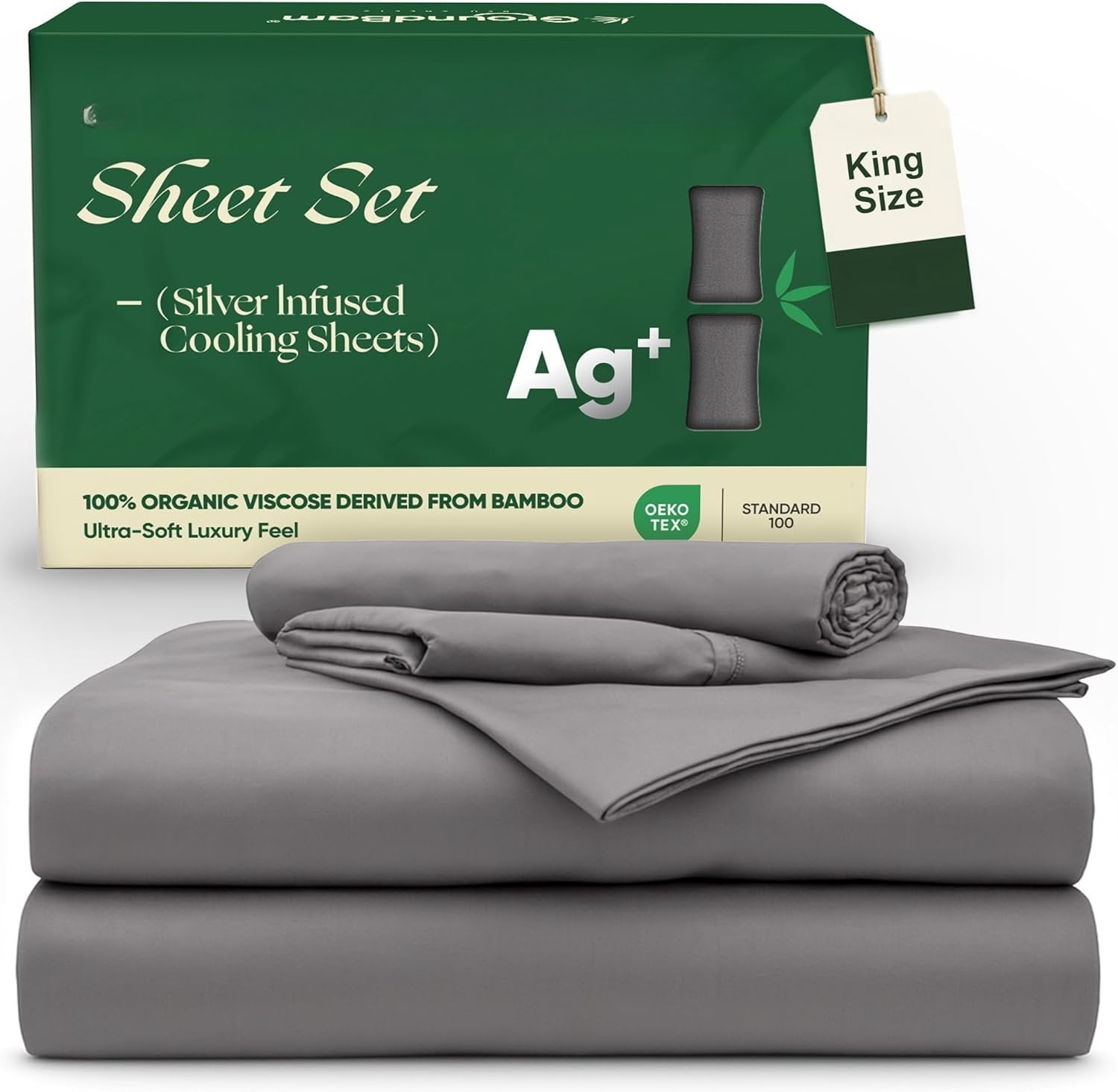 Infused Bed Sheets Set, Temperature-Regulating Fabric with Self ...