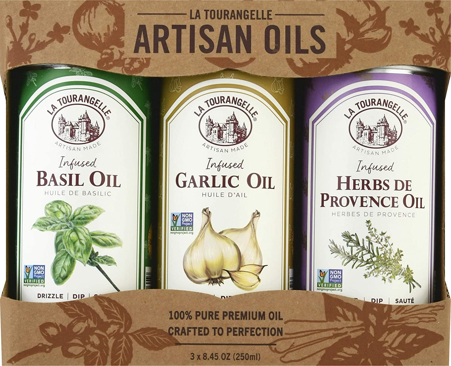Infused Trio of Oils - Infused Herbs de Provence Oil, Infused Garlic ...