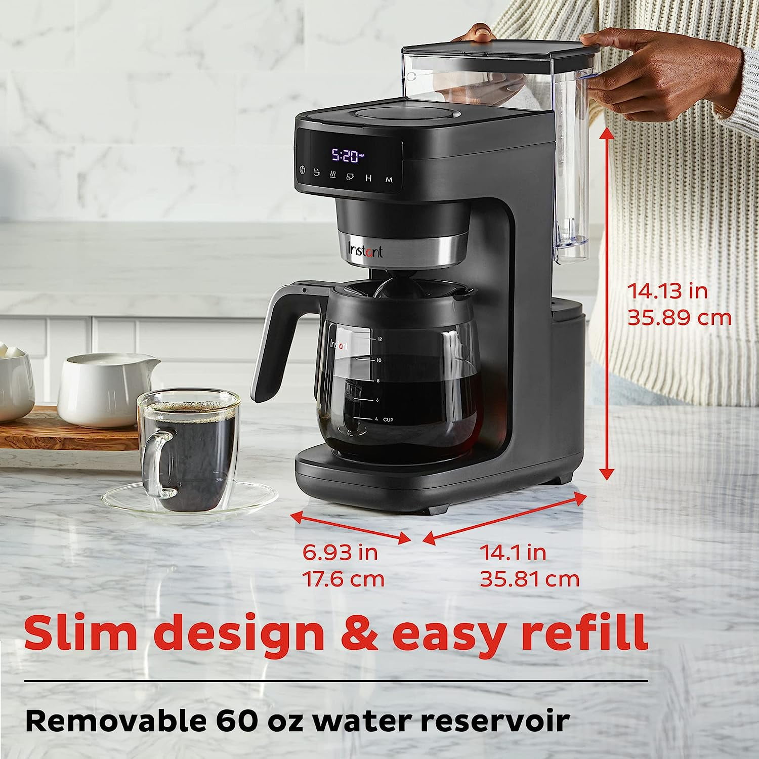 Infusion Brew Plus 12 Cup Drip Coffee Maker, From The Makers of , with ...