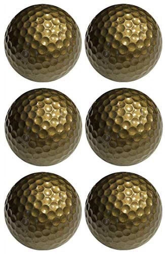 Infusion Miniature Golf Balls - Colored Mini Golf Balls - 6 Pack, Gold ...