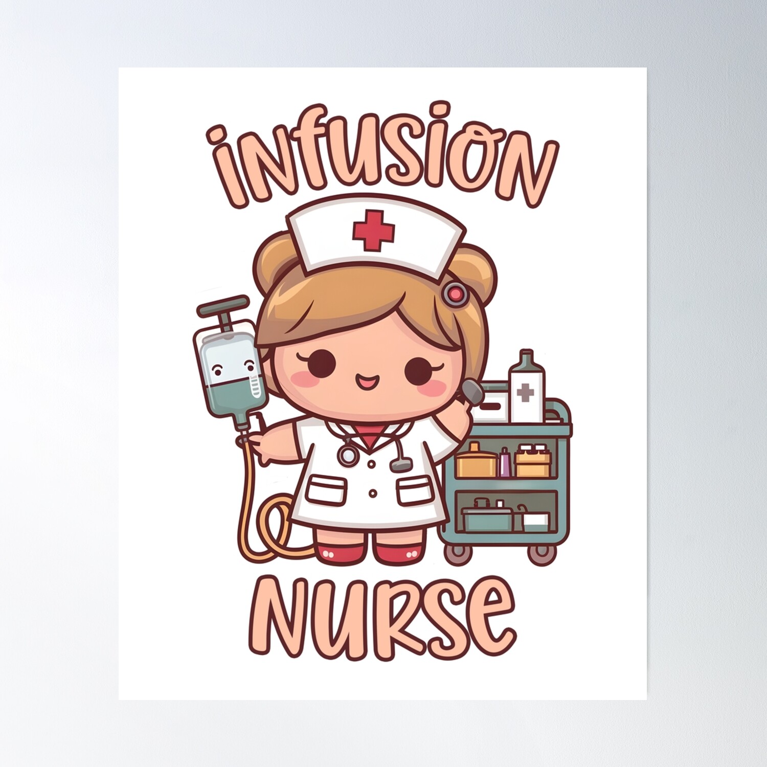 Infusion Nurse Iv Nurse Poster Wall Art, Modern Wall Decor, 12x18 ...