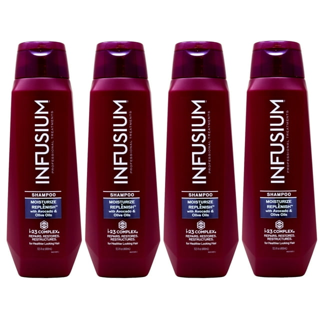 Infusium 23 Moisturize & Replenish Shampoo, Conditioner, Pack of 4, 13. ...