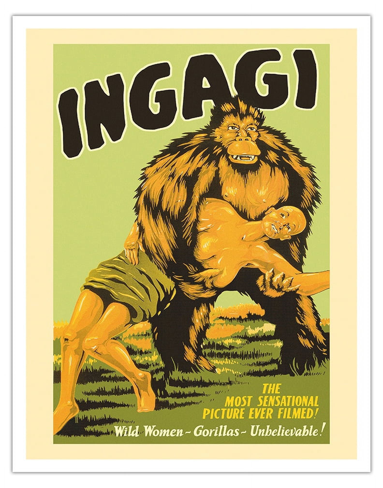 Ingagi - Wild Women Gorilla-Loving Tribe - Vintage Exploitation Film ...