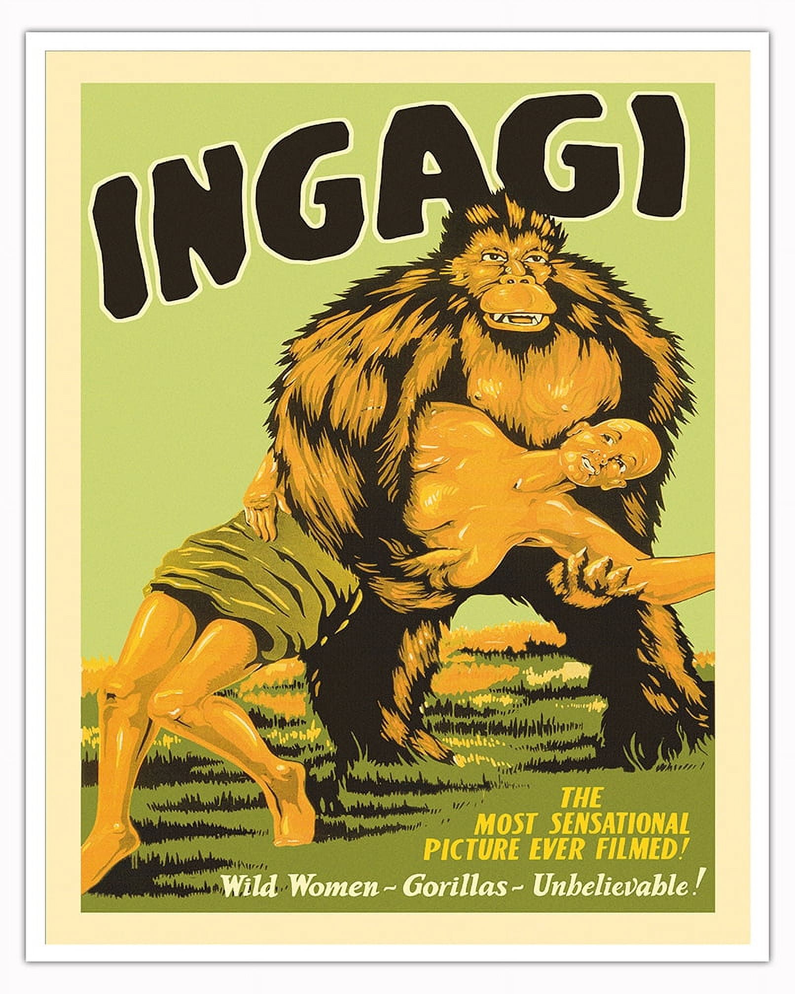 Ingagi - Wild Women Gorilla-Loving Tribe - Vintage Exploitation Film ...