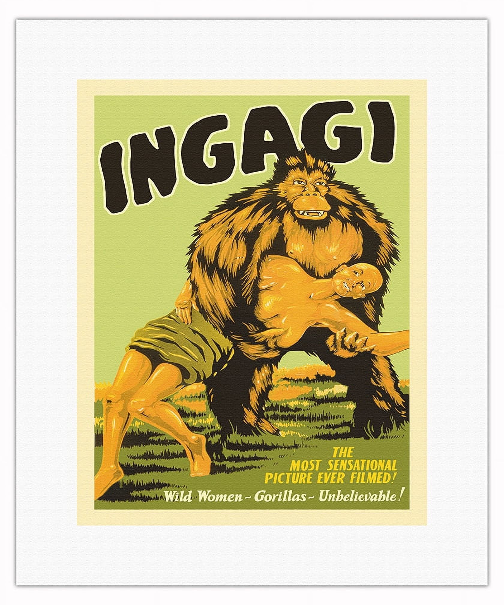 Ingagi - Wild Women Gorilla-Loving Tribe - Vintage Exploitation Film ...