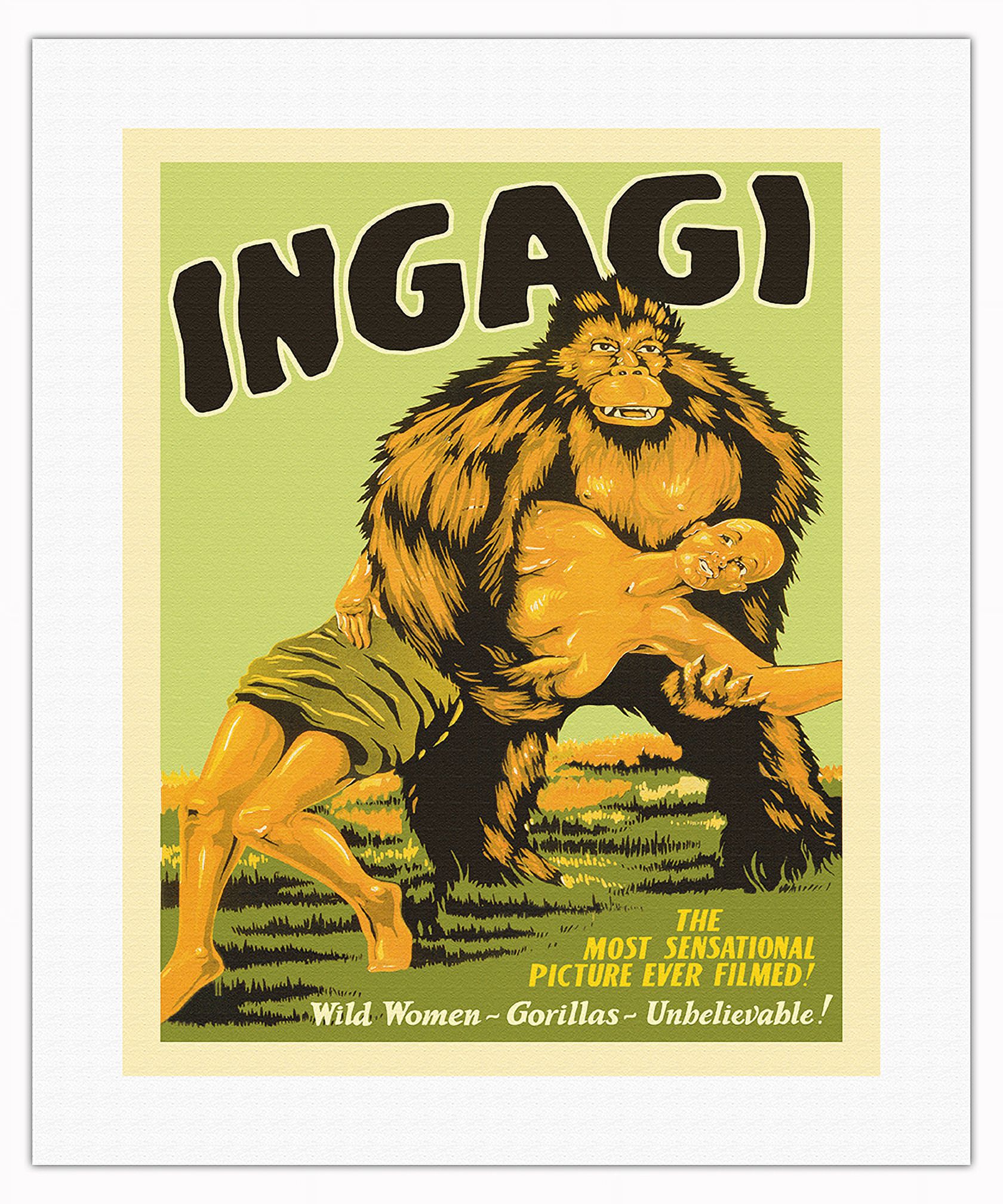 Ingagi - Wild Women Gorilla-Loving Tribe - Vintage Exploitation Film ...