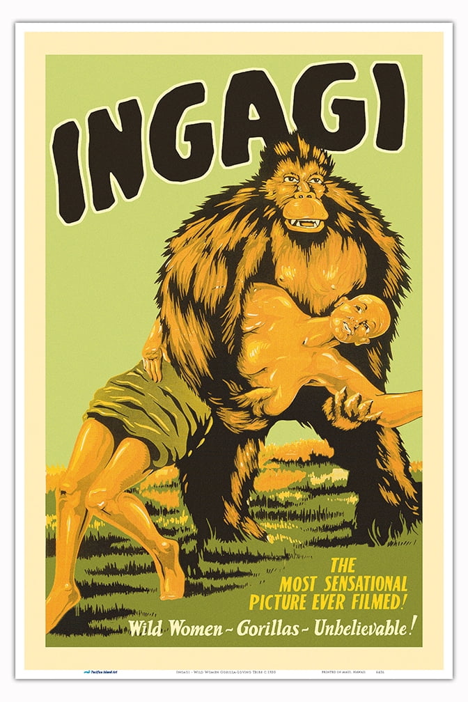 Ingagi - Wild Women Gorilla-Loving Tribe - Vintage Exploitation Film ...