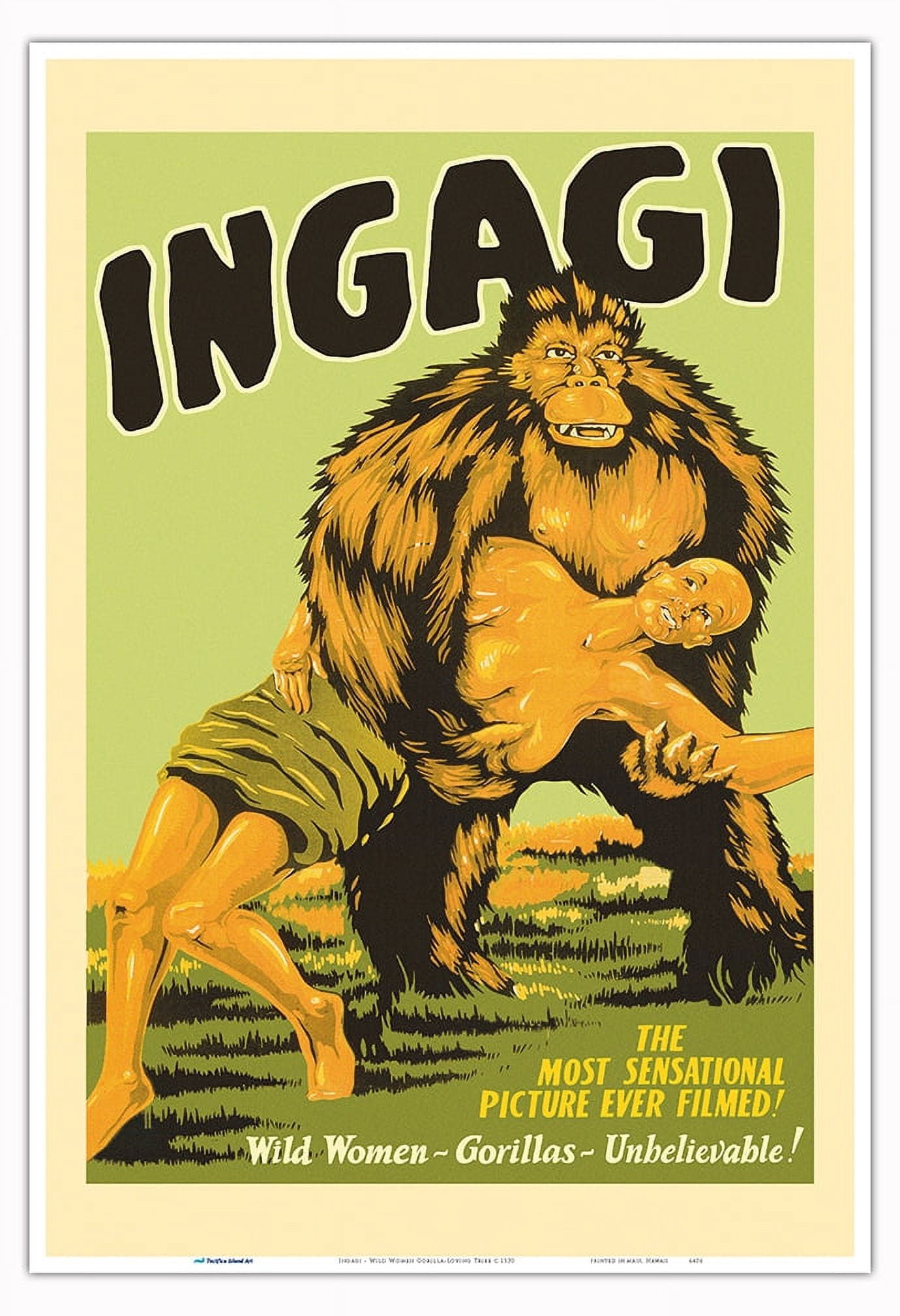 Ingagi - Wild Women Gorilla-Loving Tribe - Vintage Exploitation Film ...