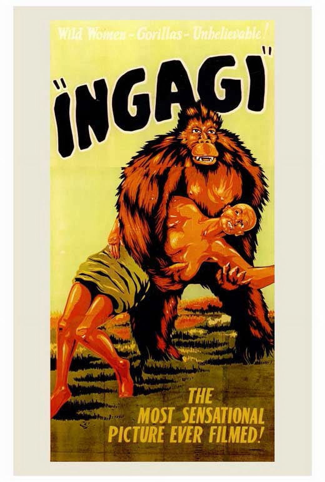 Ingagi - movie POSTER (Style A) (27" x 40") (1931) - Walmart.com
