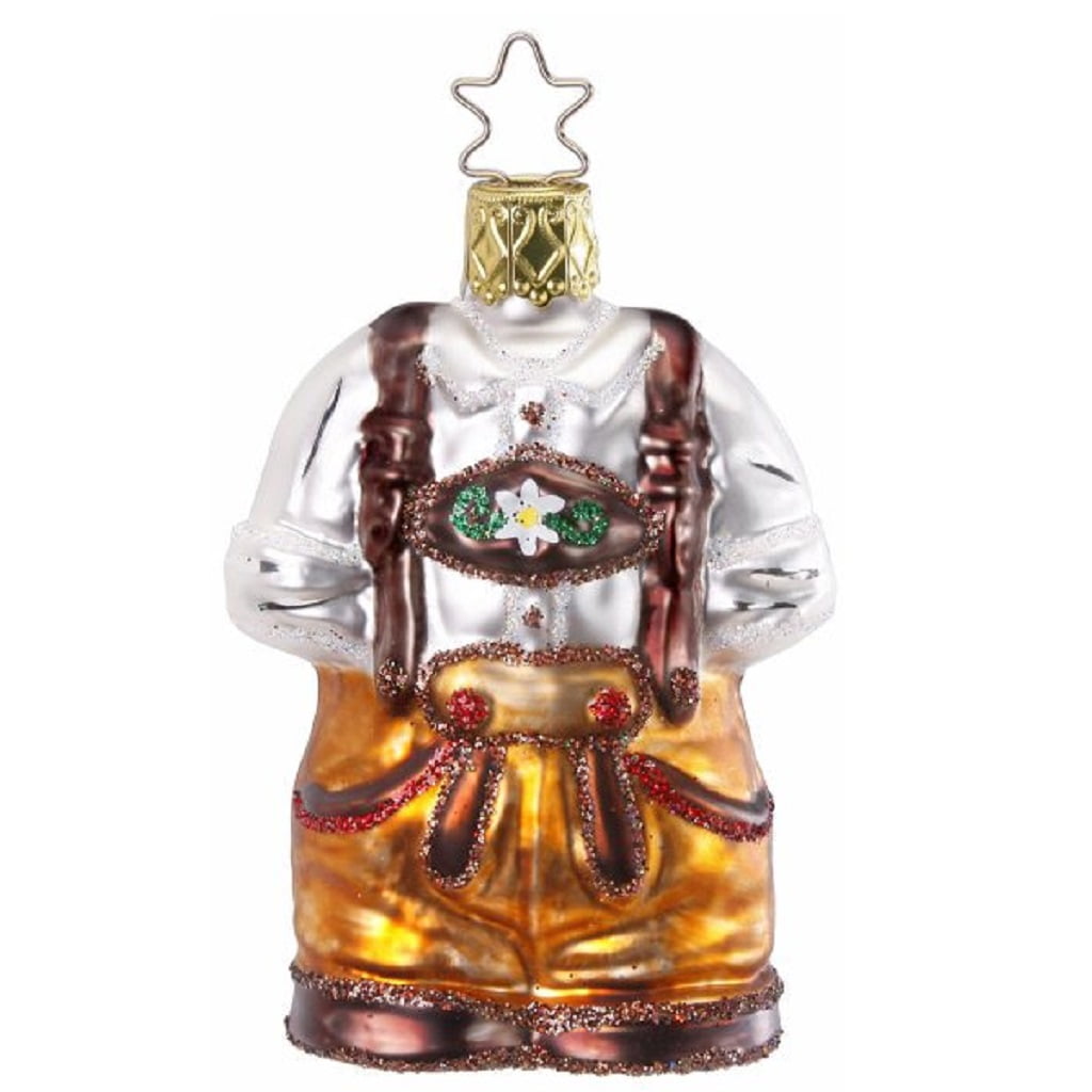 Inge Glas Heirlooms Oktoberfest Lederhosen German Blown Glass Christmas ...