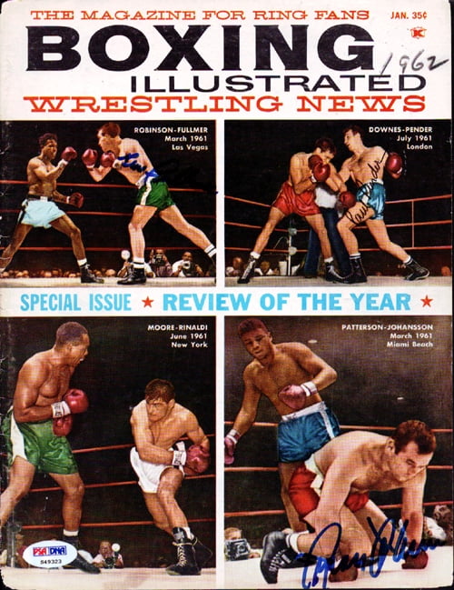 Ingemar Johansson, Paul Pender & Gene Fullmer Autographed Boxing ...