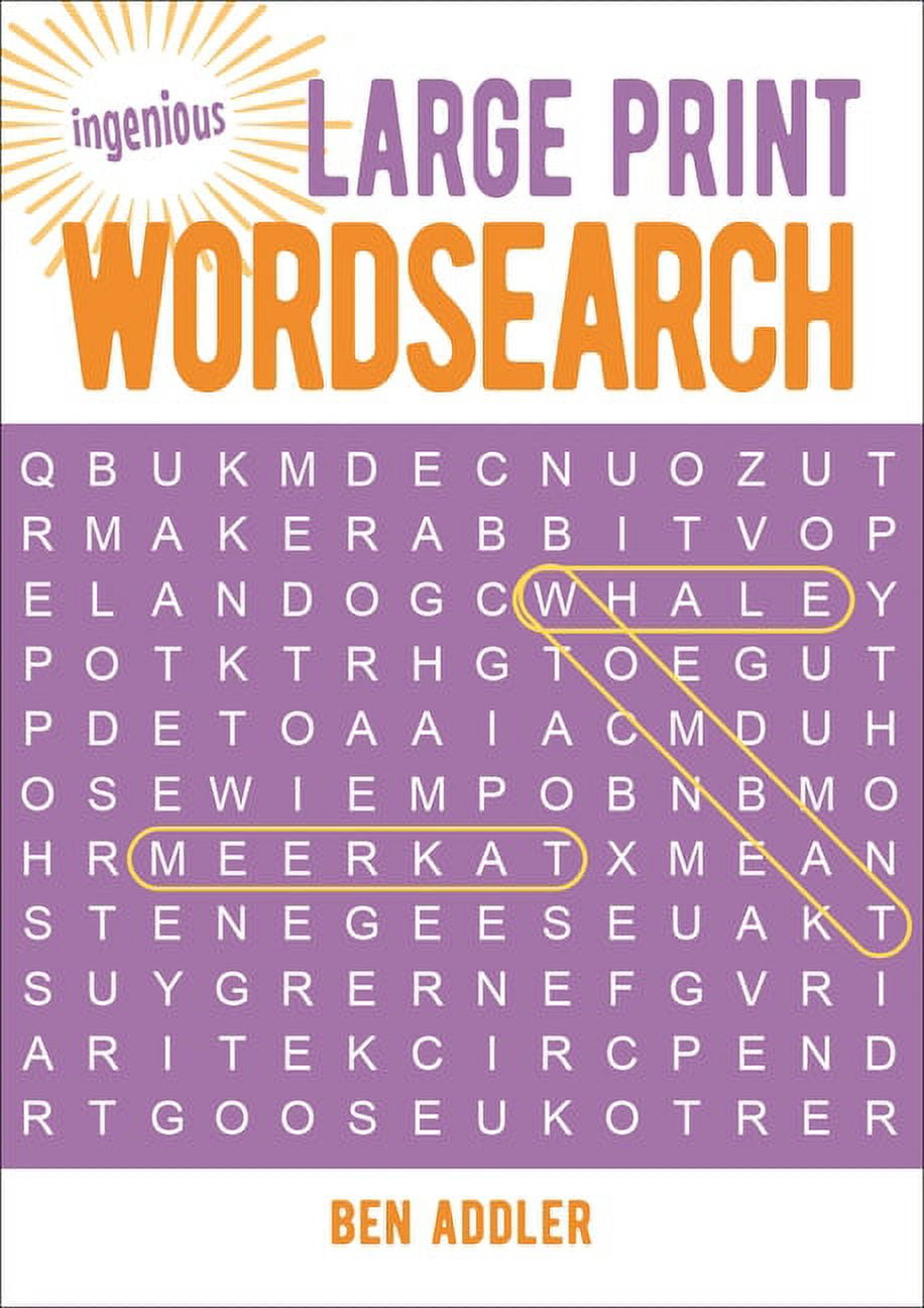Ingenious Large Print Wordsearch (Ingenious puzzles and dot-to-dots ...