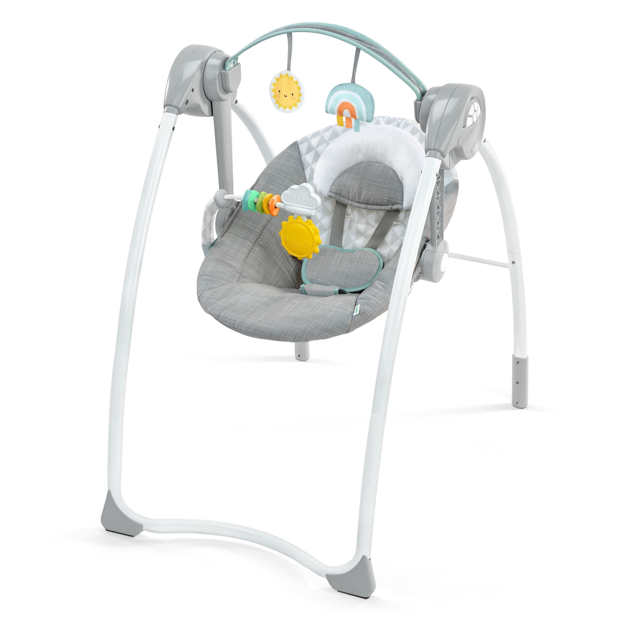 Ingenuity Milestone Baby Swing, Toy Bar, 6-Speed - Grey - Walmart.com