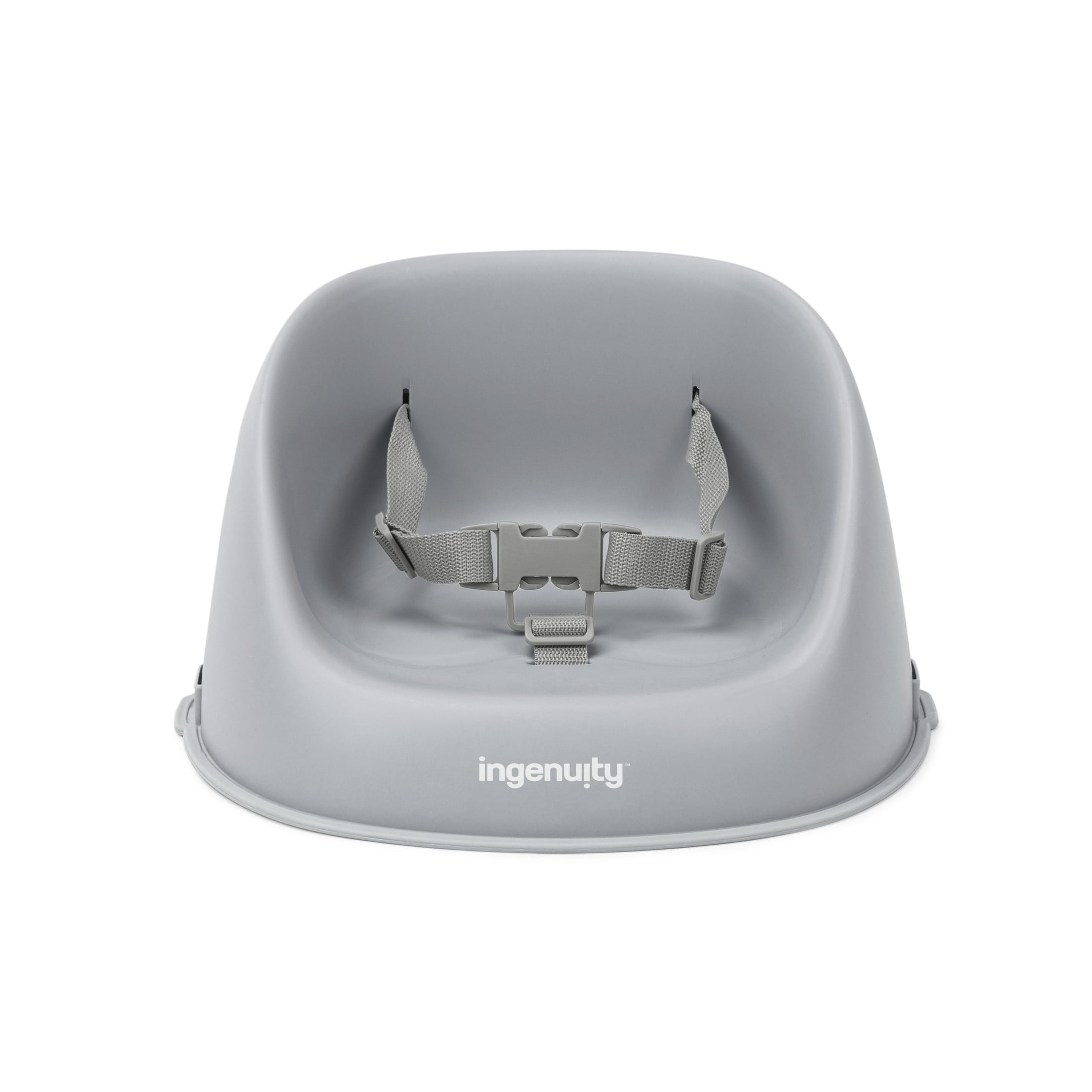 Ingenuity Baby Booster Seat Grey, Easy-Clean with 3-Point Harness ...