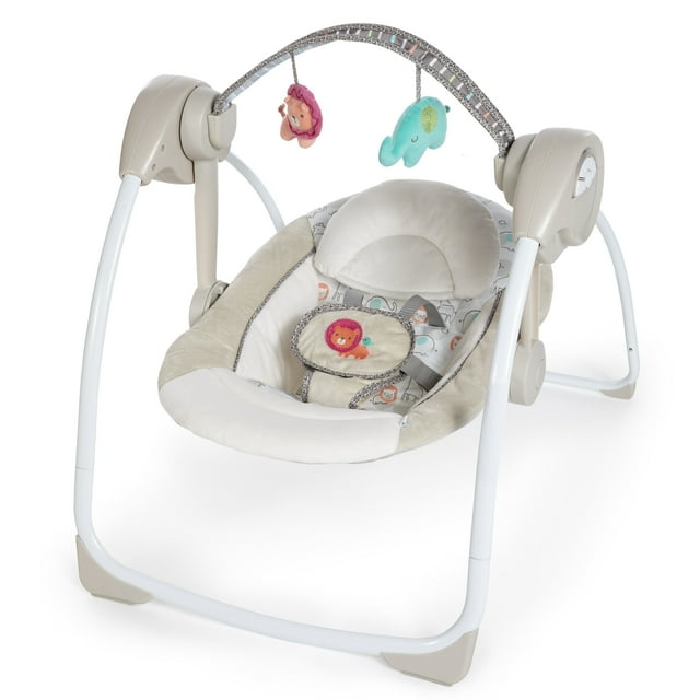 Ingenuity Soothe 'n Delight 6-Speed Portable Baby Swing with Music ...