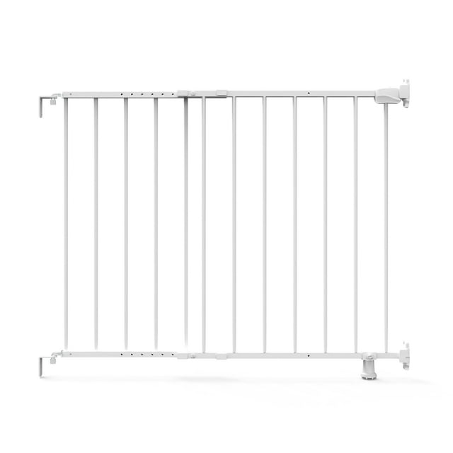 Ingenuity The Stairway 42W Series Safety Pet and Baby Gate, White Metal ...