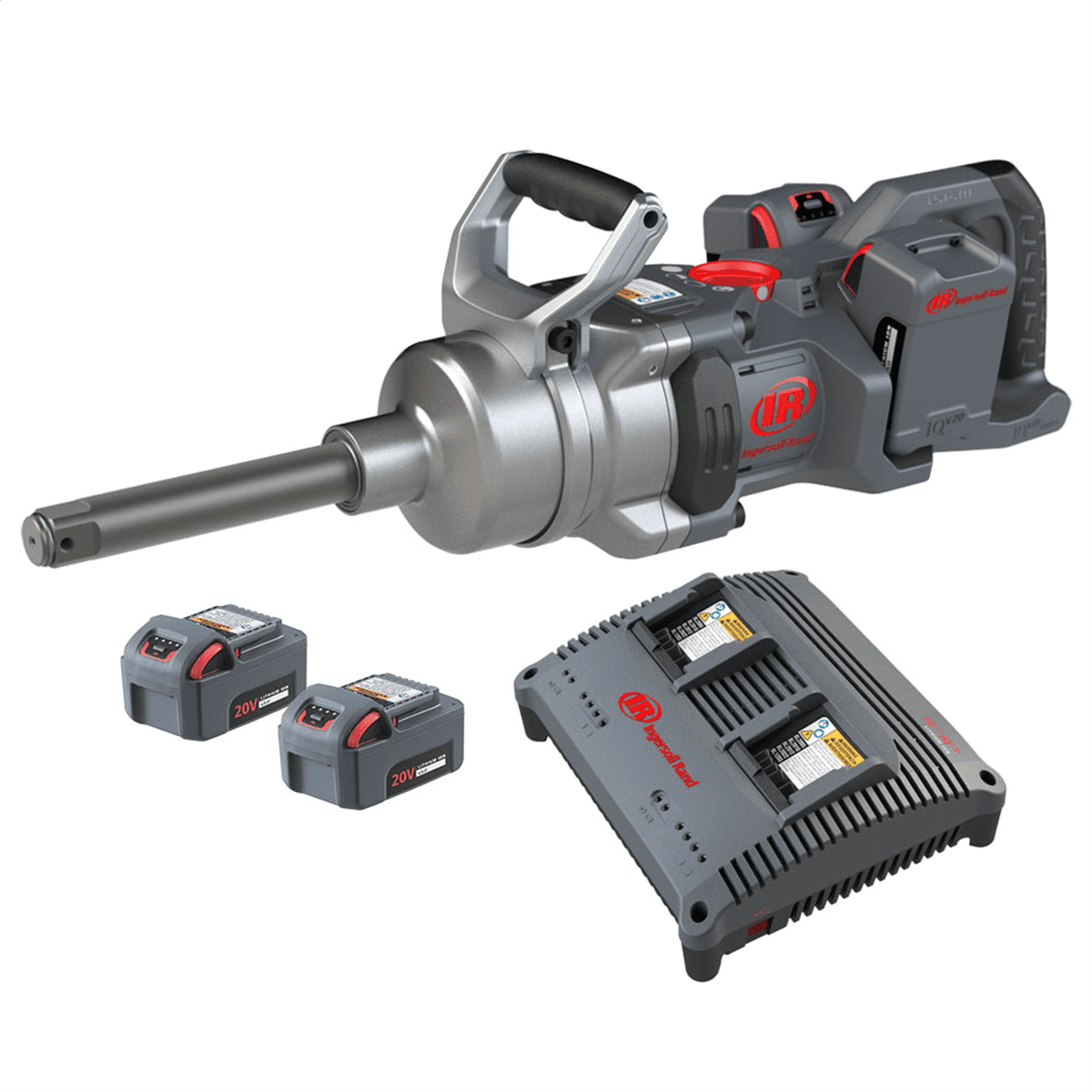 "Ingersoll Rand 20V 3000 ft-lbs Impact Wrench: Powerful, Cordless, Battery Included, 1"" Kit 4 ...