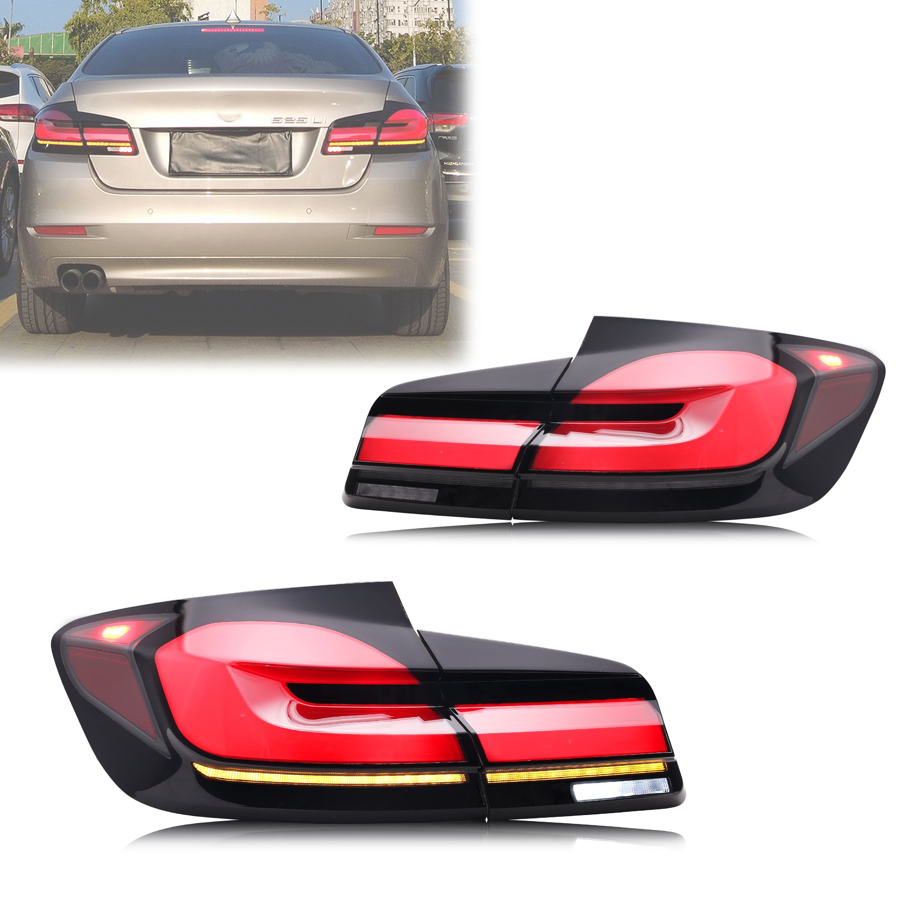 Inginuity Time LED Tail Lights Assembly for BMW 5 Series F10 F18 M5 ...