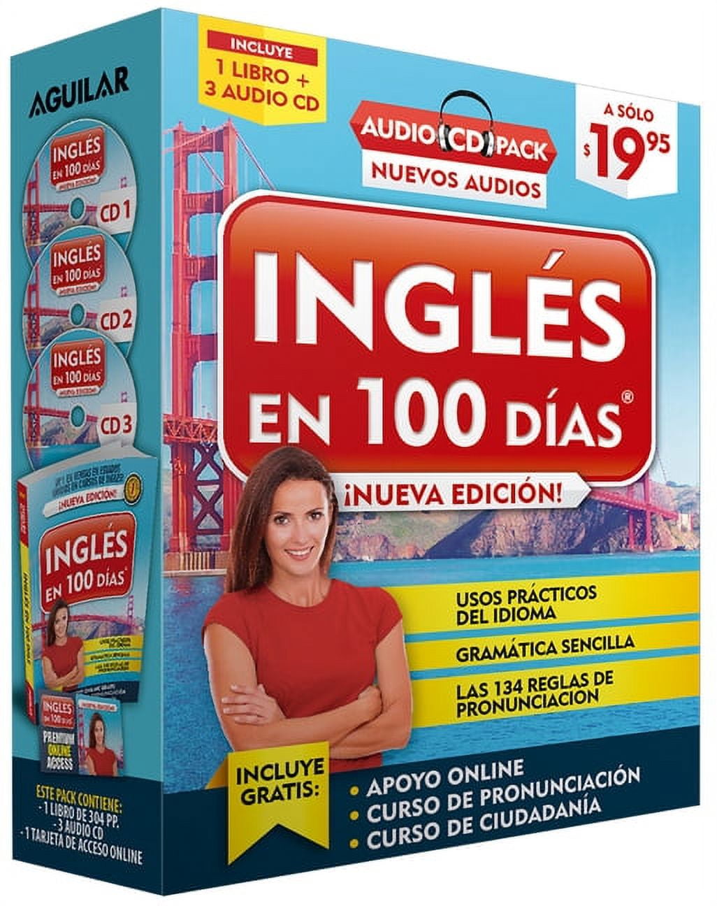Inglés en 100 días: Inglés en 100 días - Curso de Inglés - Audio Pack (Libro + 3 CD's Audio ...