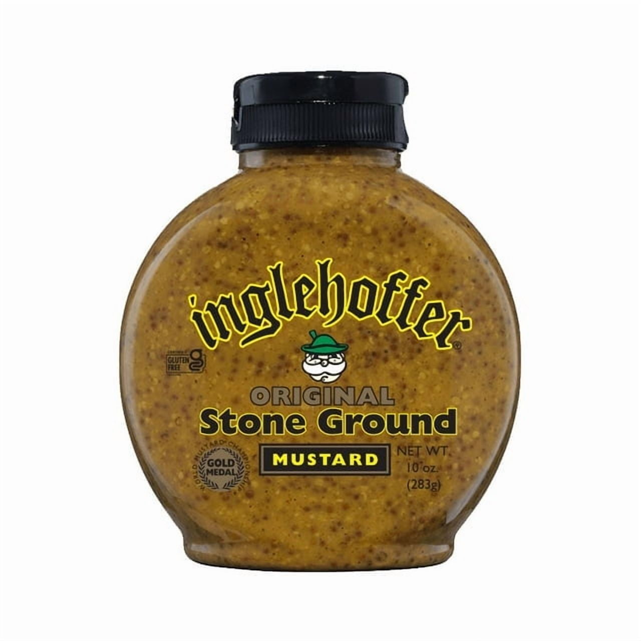 Inglehoffer Original Stone Ground Mustard, 10 oz Bottle(2 Packs ...