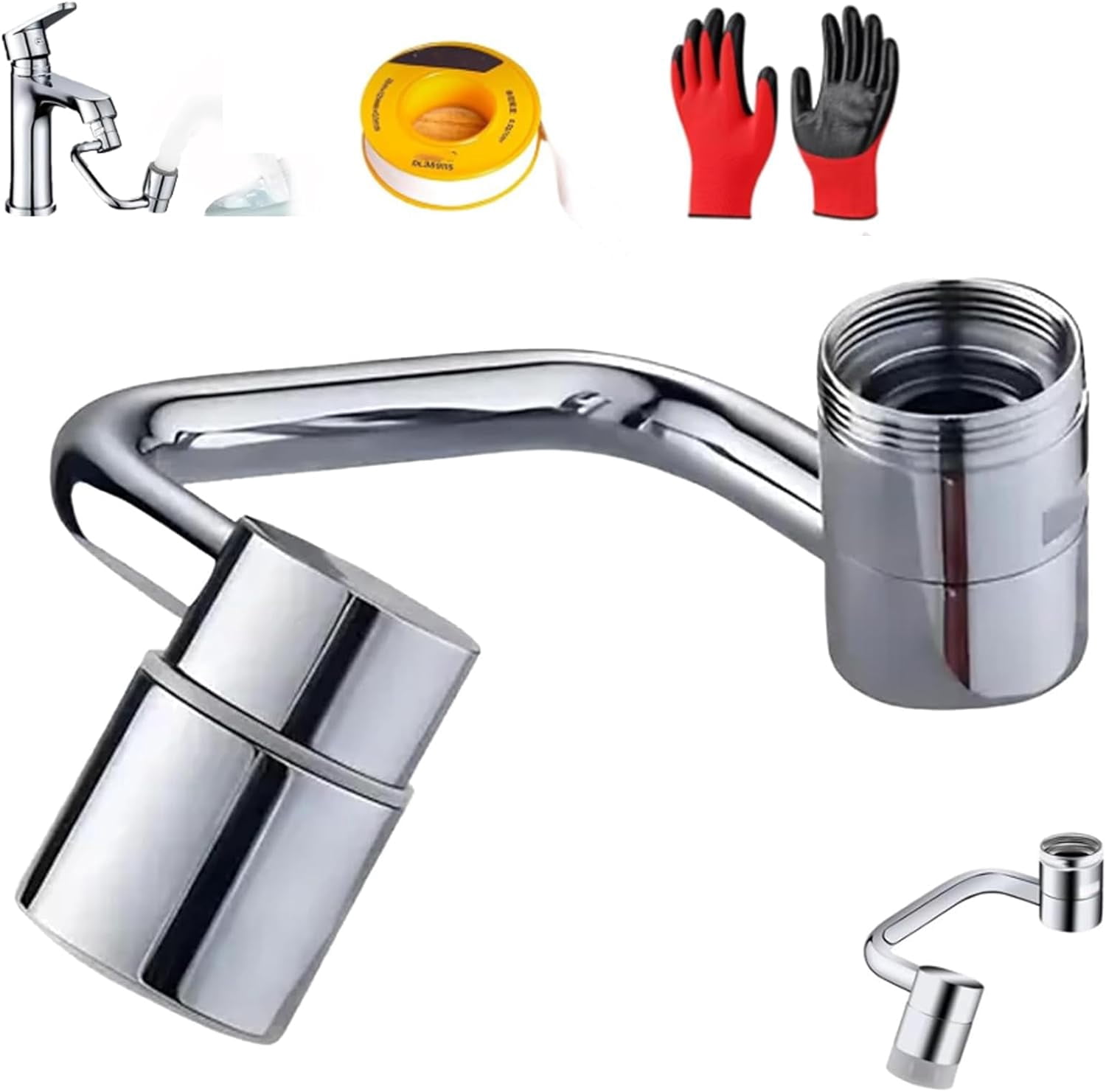 Inglocoh 1080° Rotating Faucet Extender, 1080° Rotatable Faucet Aerator ...