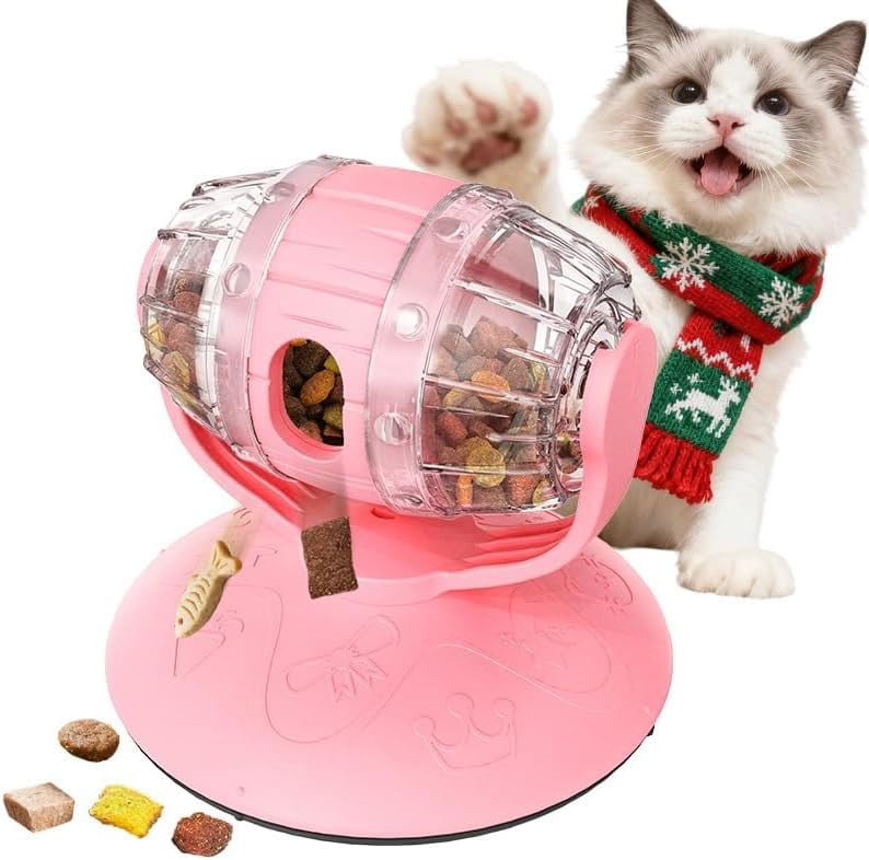Inglocoh 2026 Upgraded Interactive Cat Feeder Toy – Adjustable Rotation ...