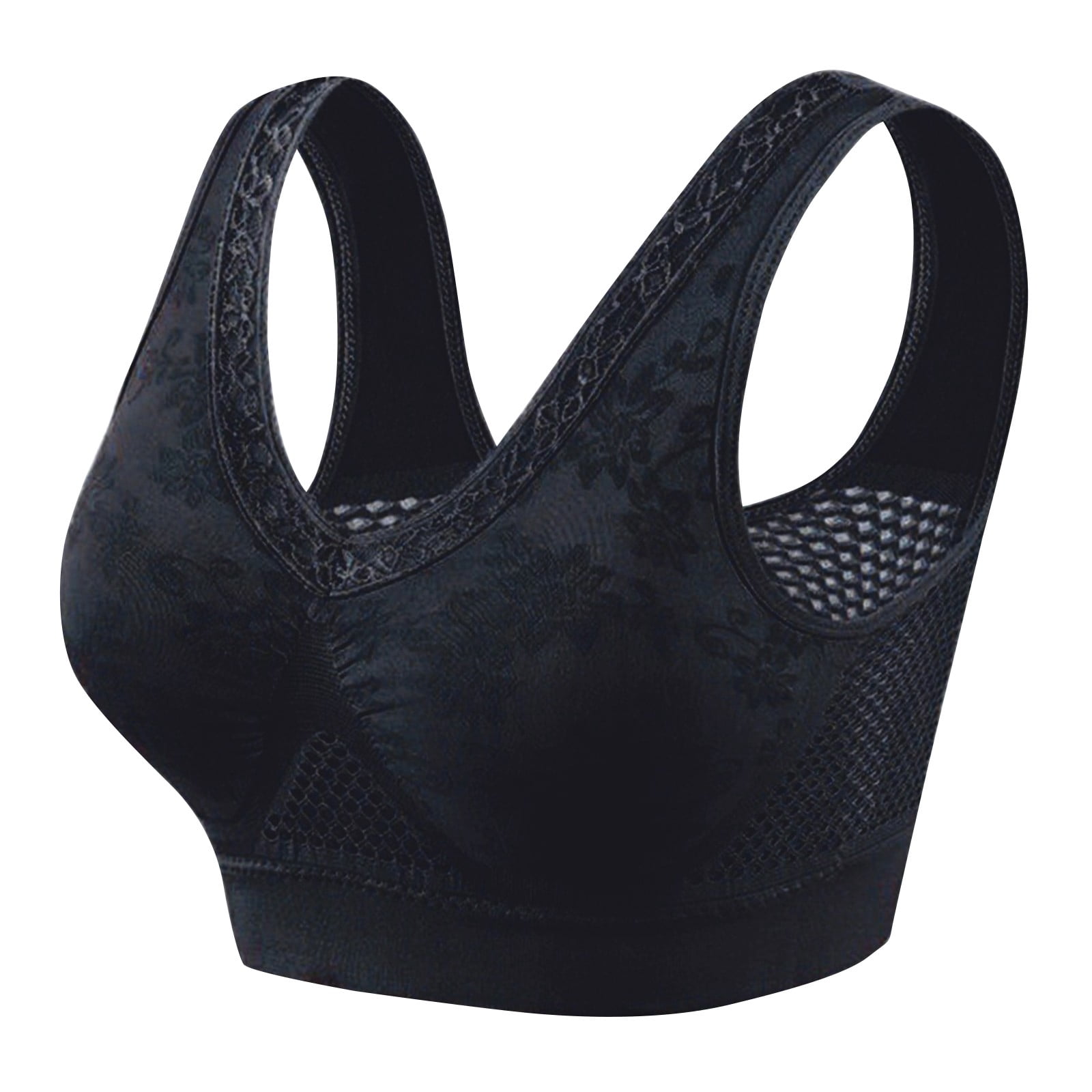 Inglocry Cotton Buttonless Comfy Lifting Shaping Bra, Wireless Bras for ...