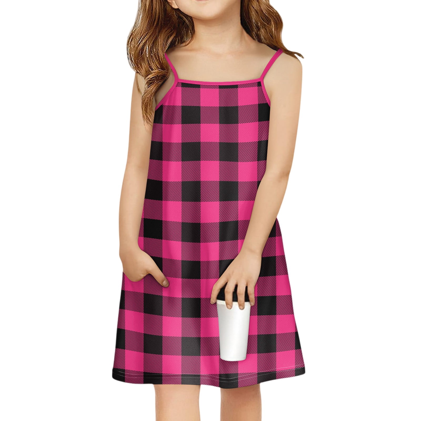 Inglocry Girls 4th of July Sleeveless Dresses Summer Beach Tank ...