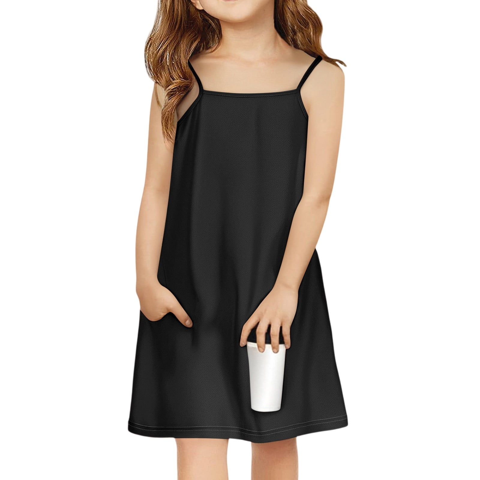 Inglocry Girls Summer Sundress Tween Sun Dresses Summer Fashion Midi Cute Dresses For Teens Size ...