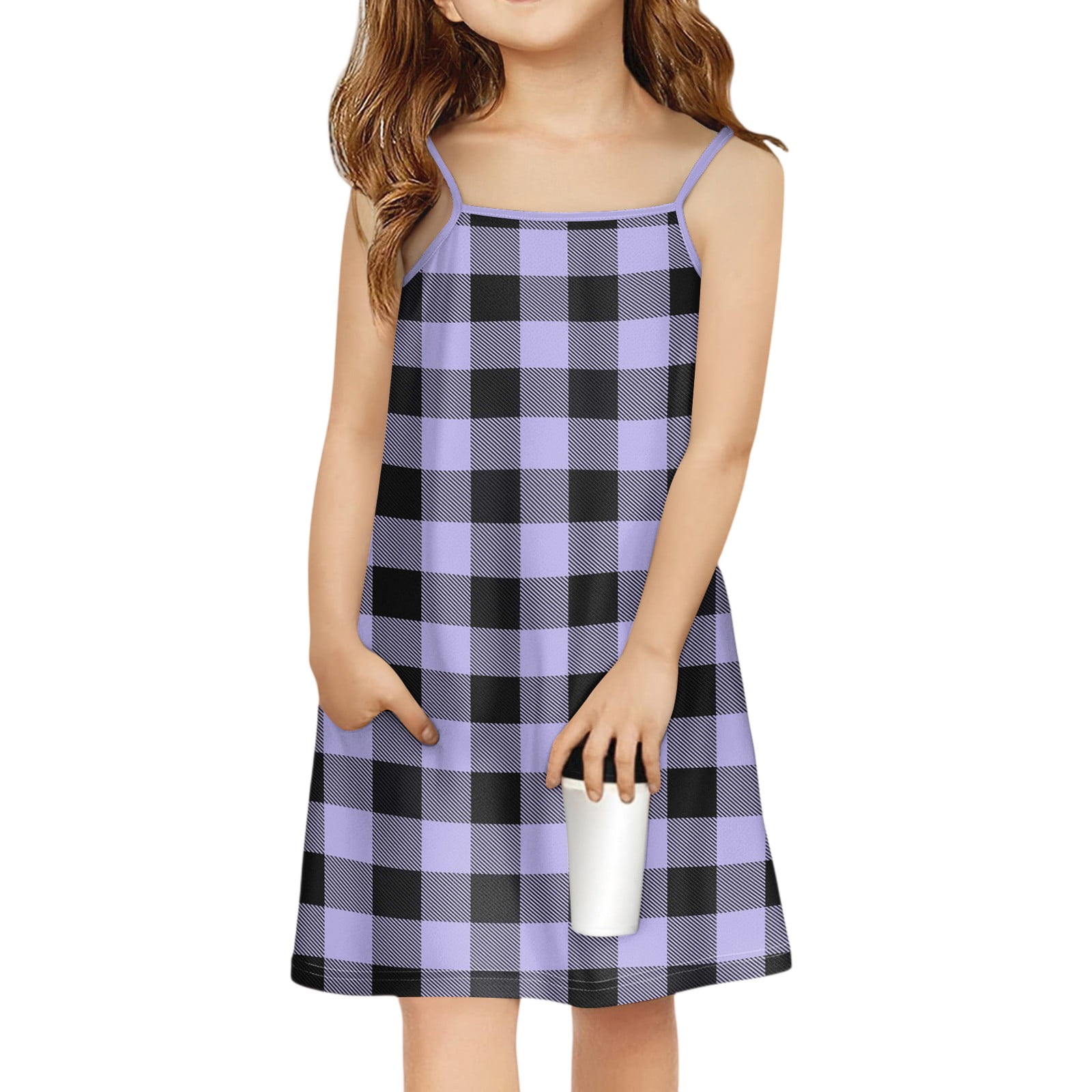 Inglocry Girls Summer Sundress Tween Sun Dresses Summer Fashion Midi ...