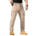 Inglocry Men Cargo Pants Relaxed Fit Water Resistant Ripstop Utility ...
