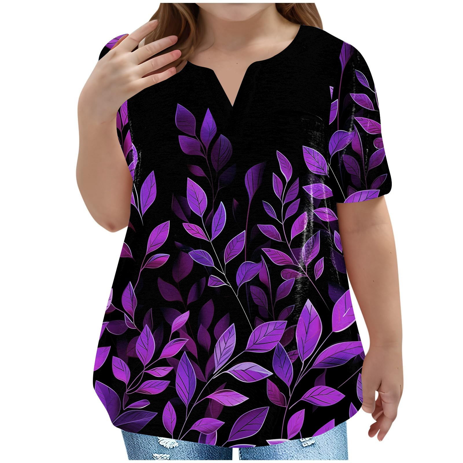 Inglocry Oversized Graphic Shirt for Teens Girl Floral Short Sleeve Tee ...