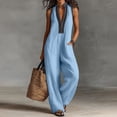Inglocry Wide Leg Sleeveless One Piece Jumpsuits for Women Casual Loose ...