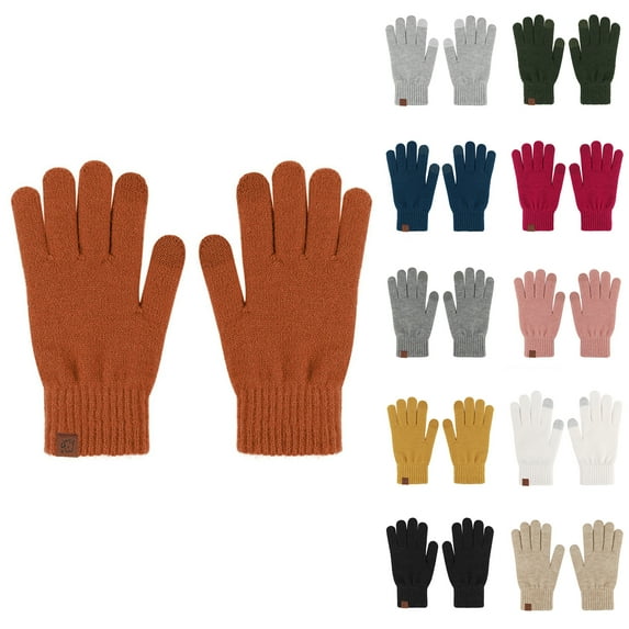 Inglocry Winter Gloves for Womens and Mens Casual Fashion 2026 Warm ...