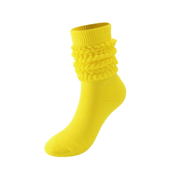 Inglocry Womens Slouch Socks Knitted Plain Fashion 2026 Boot Soft Long ...