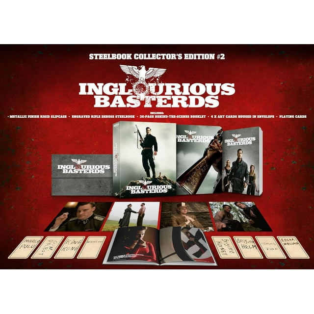 Inglourious Basterds Steelbook [Collector's Edition #2] [4K Ultra HD] [2009] [Blu-ray] [Region ...