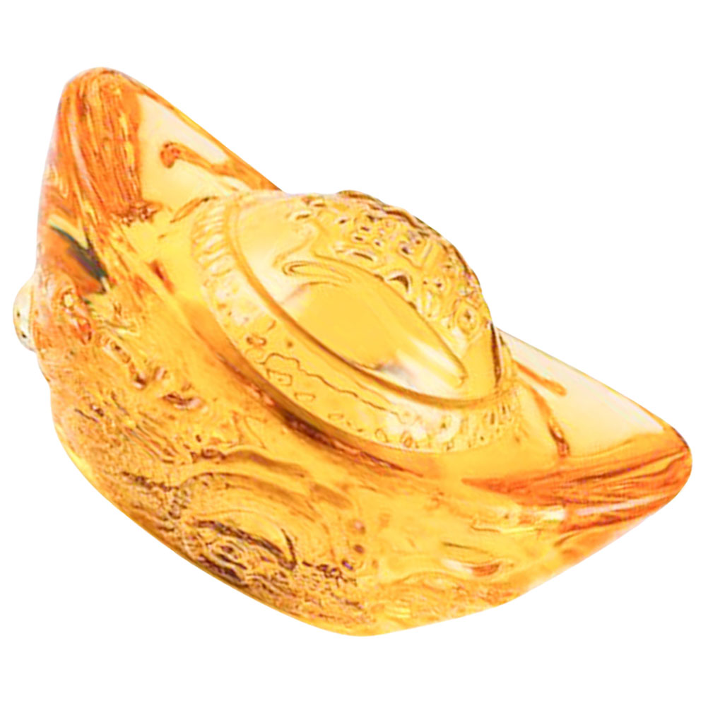 Ingot Ornament Models Office Decor Adornment Crystal Figurine for Home ...