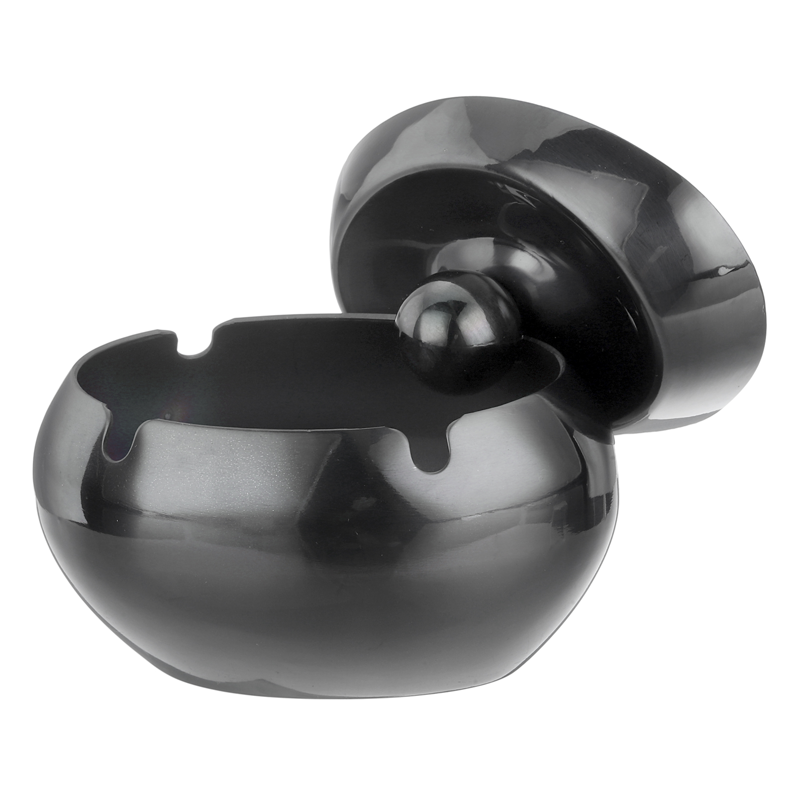 Ingot Style Ash Tray with Lid, Stainless Steel Ashtray for Home Office ...