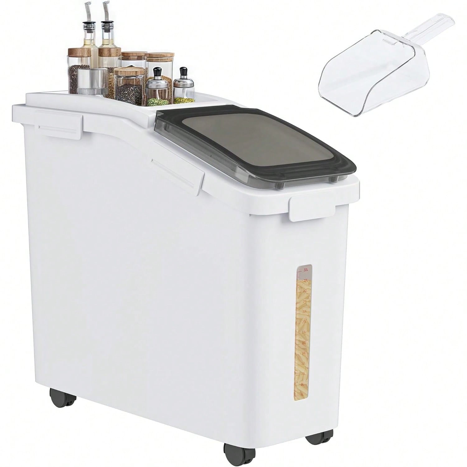 Ingredient Storage Bins, Commercial Rice Flour Storage Container ...