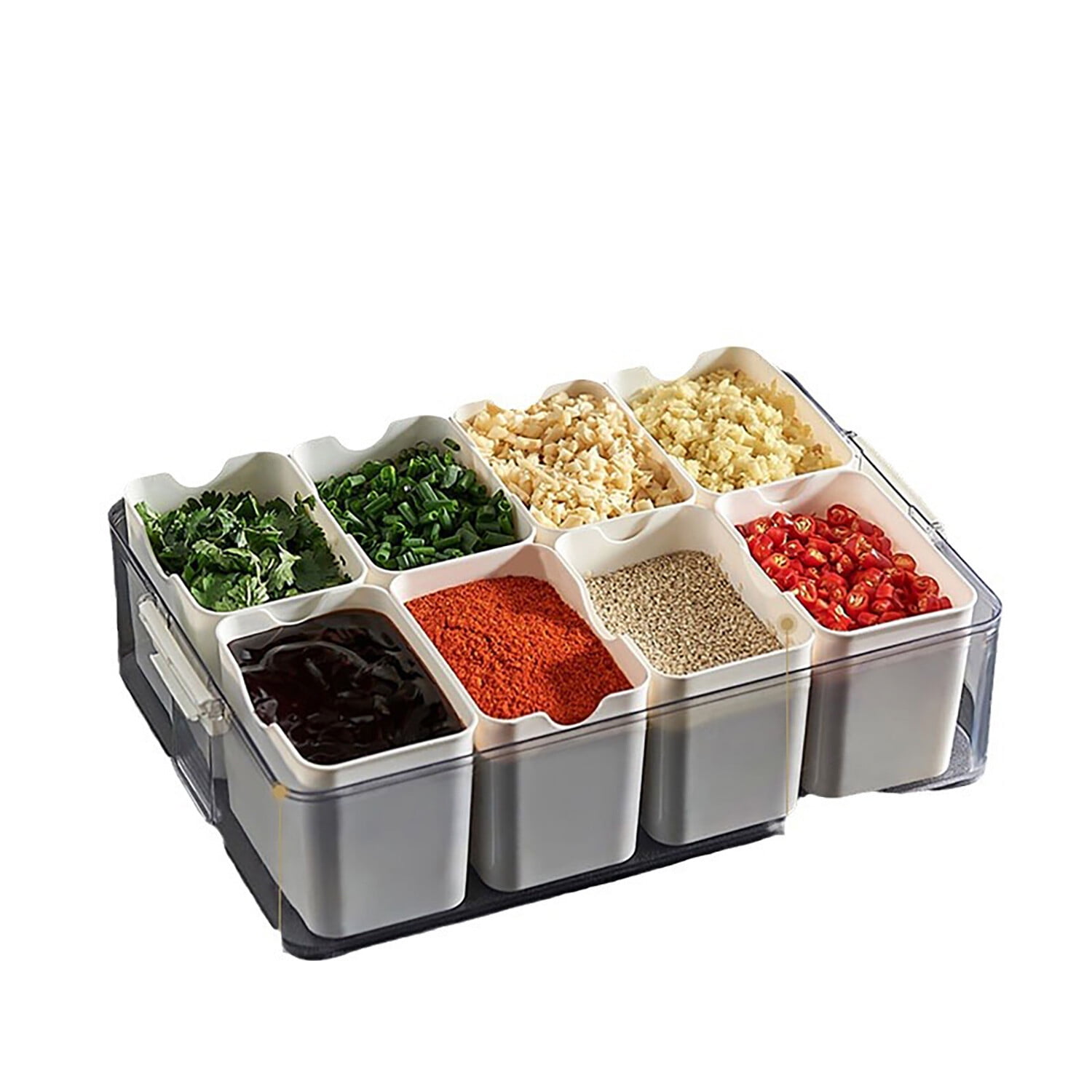 Ingredients Food Storage Containers ,Condiment box with compartments ...