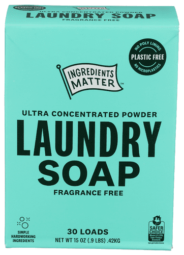 Ingredients Matter Laundry Powder Fragrance-Free 15 oz (Pack of 8 ...
