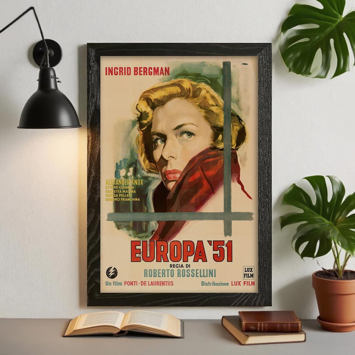 Ingrid Bergman 'Europa 51' Italian Drama Vintage Movie Print, Unframed ...