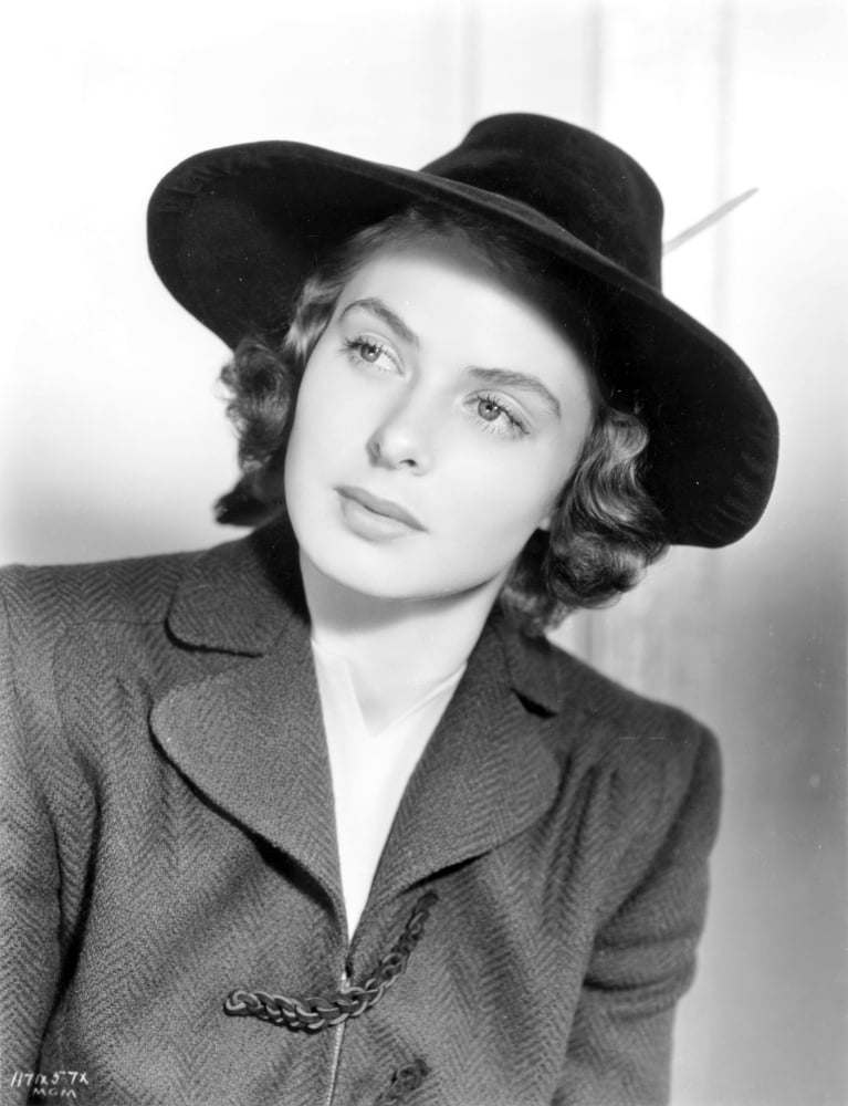 Ingrid Bergman wearing a hat Photo Print (24 x 30) - Walmart.com
