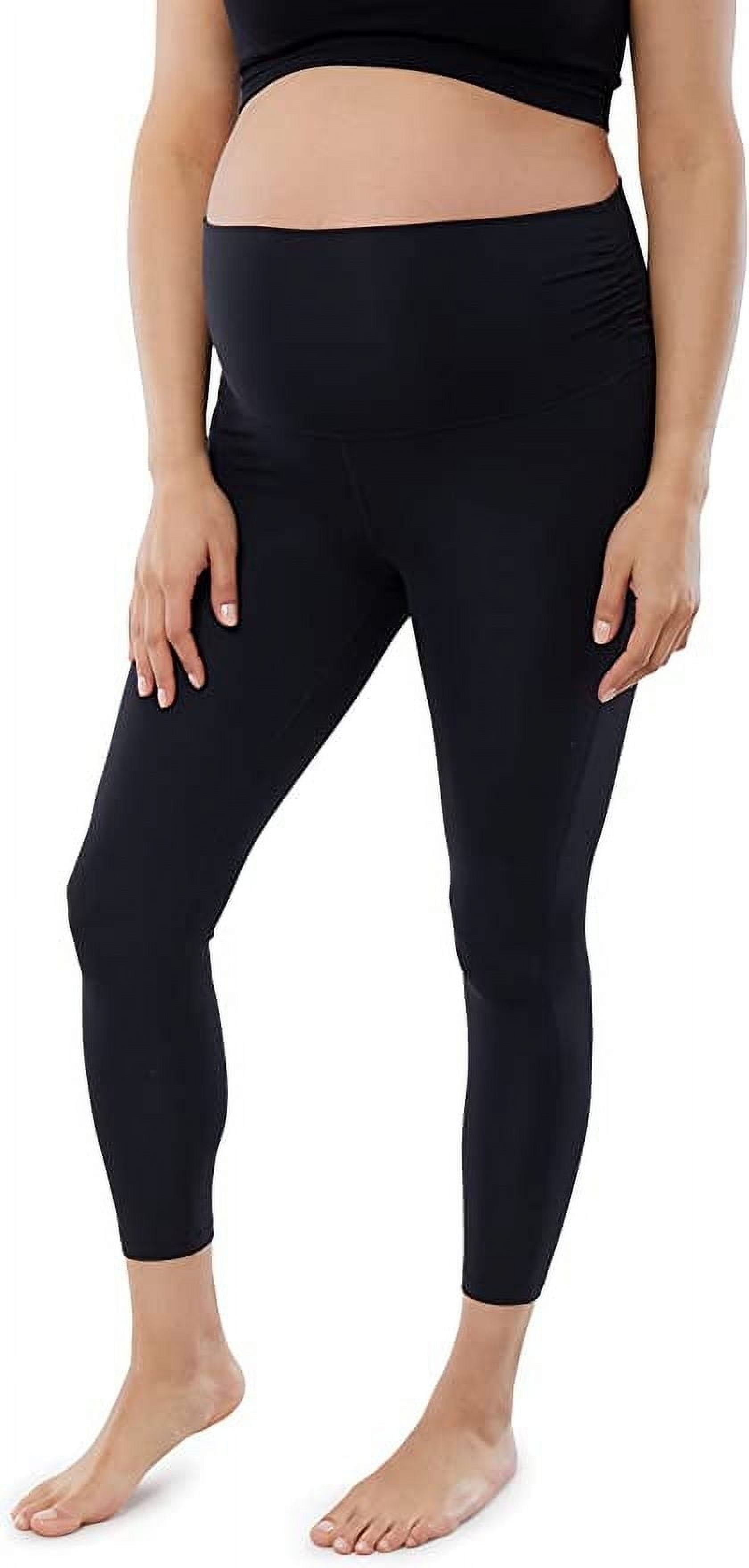 Ingrid & Isabel Maternity Leggings, 7/8 Length, Fold Over Panel ...