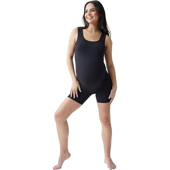 Ingrid & Isabel Basics Maternity Short Unitard - Walmart.com