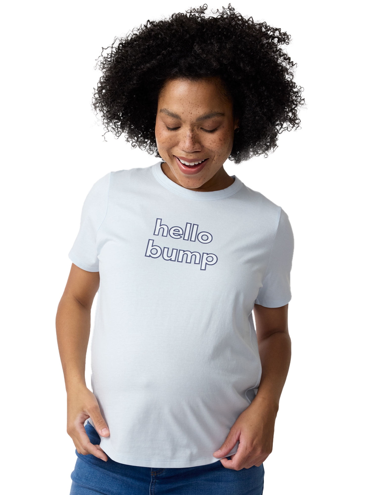 Ingrid & Isabel For Every Belly Women's Maternity Short Sleeve Relaxed ...