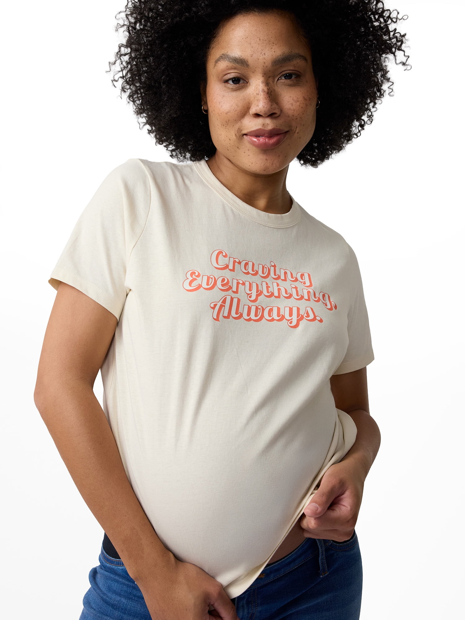 Ingrid & Isabel For Every Belly Women's Maternity Short Sleeve Relaxed ...